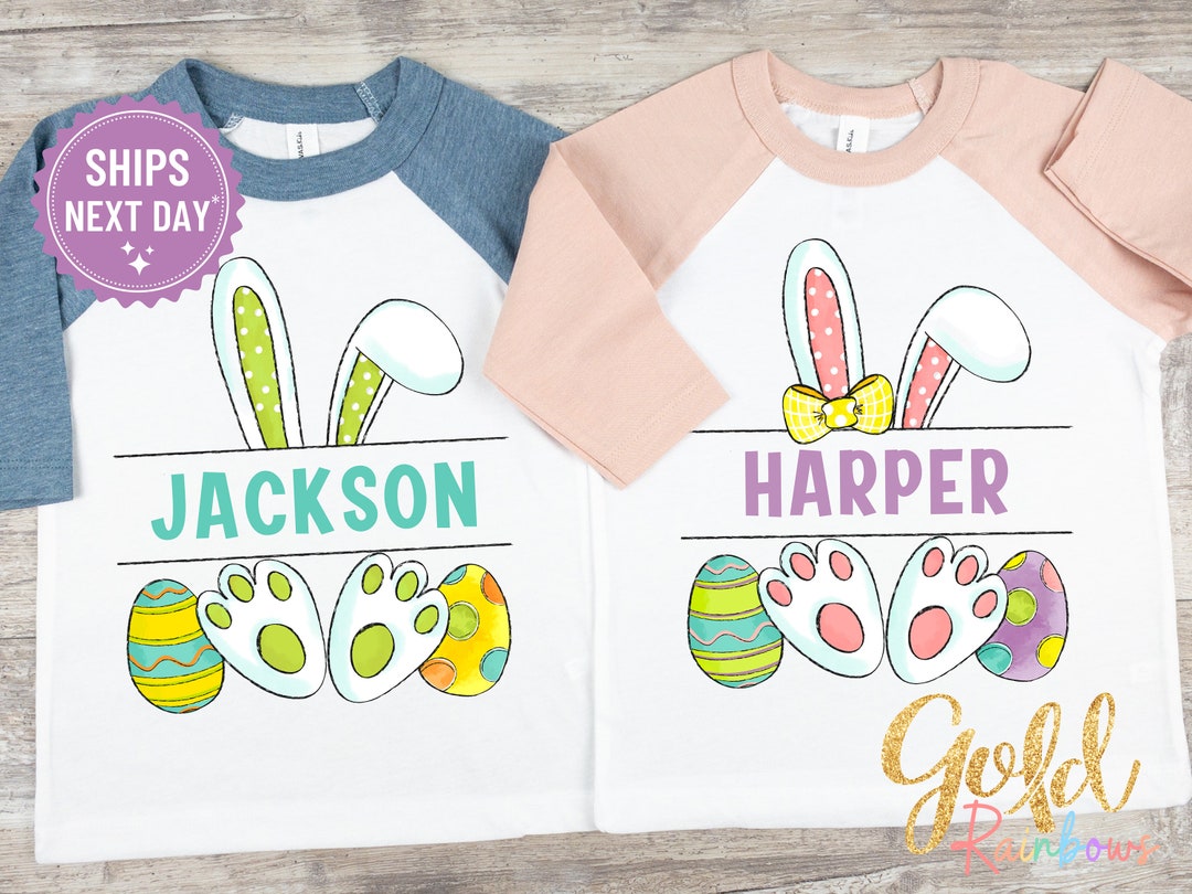 Personalized Easter Shirts for Kids, Matching Easter Shirts, Cousin ...