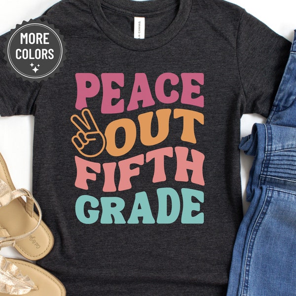 Peace Out Fifth Grade - Etsy