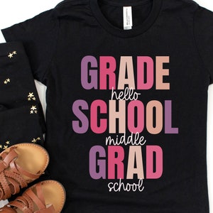 Grade School Graduate Shirt, Girls Last Day of 5th Grade Retro Vintage ...
