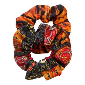 Firefighter First Responder Hair Scrunchies Hair Ties Bracelet - Etsy