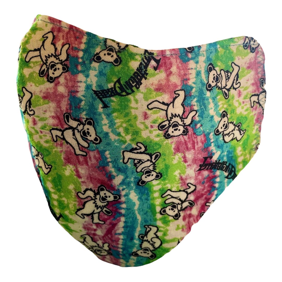 Grateful Dead Dancing Gerry Bears Cotton Face Mask | Two Ply | Three ...