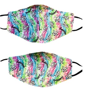 Grateful Dead Dancing Gerry Bears Cotton Face Mask Two Ply Three Ply PM ...