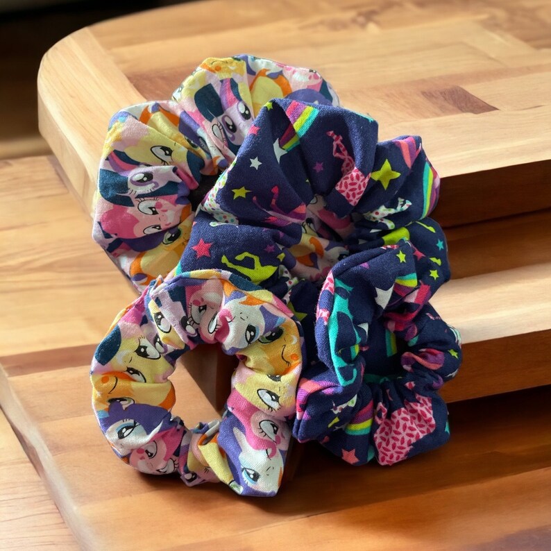 Rainbow Unicorn / Little Pony Scrunchies Novelty Gift Pony - Etsy