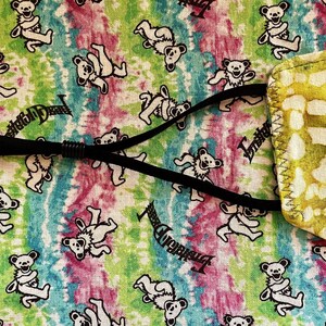 Grateful Dead Dancing Gerry Bears Cotton Face Mask Two Ply Three Ply PM ...