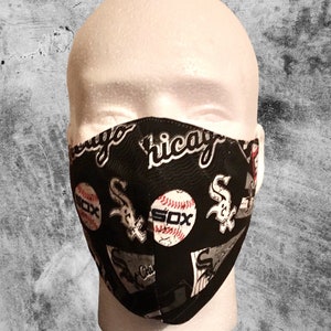 Chicago White Sox Stadium Face Mask With Adjustable Ear Elastic and ...