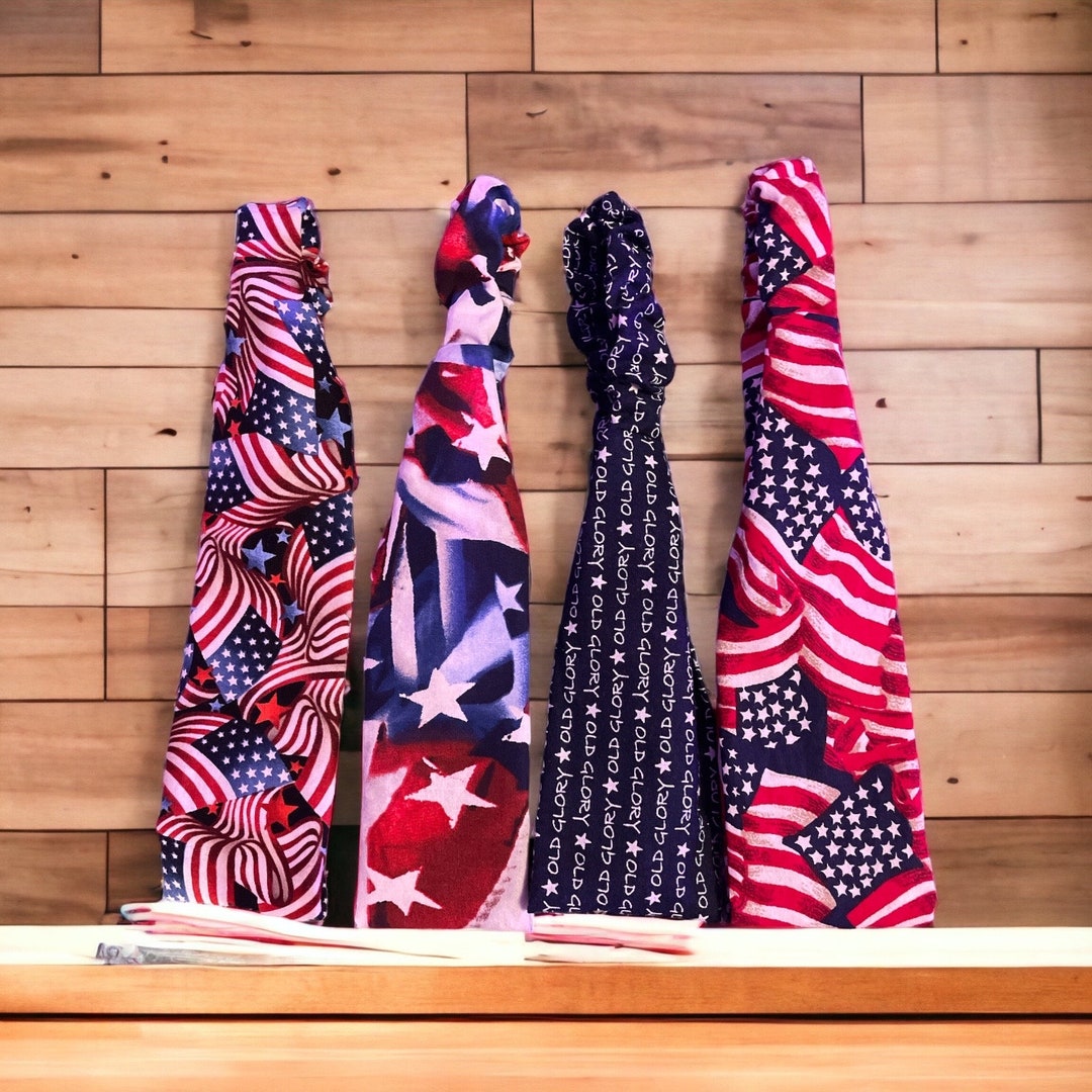 American Flag Headbands Patriotic Hairstyles Fourth of July Accessories ...