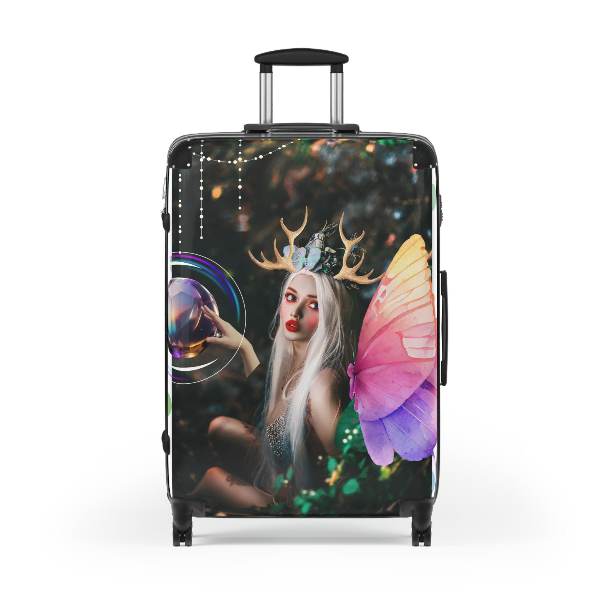 Standout Luggage Woodland Fairy Whimsical Art Rolling Suitcase Luggage ...