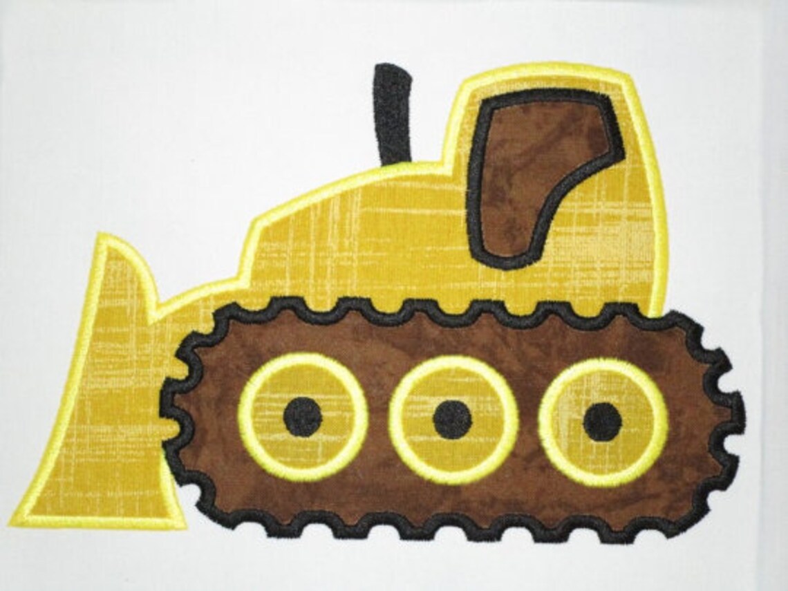 Bulldozer Applique Embroidery Designs at Clinton Spears blog
