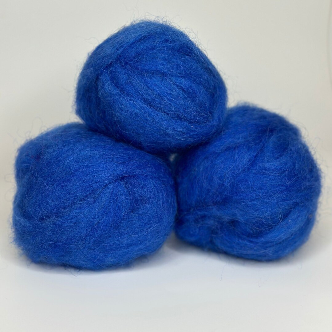 Icelandic Wool Roving Ball - Sky Blue - Etsy