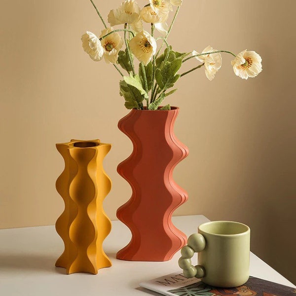 Ceramic Flower Vase - Etsy