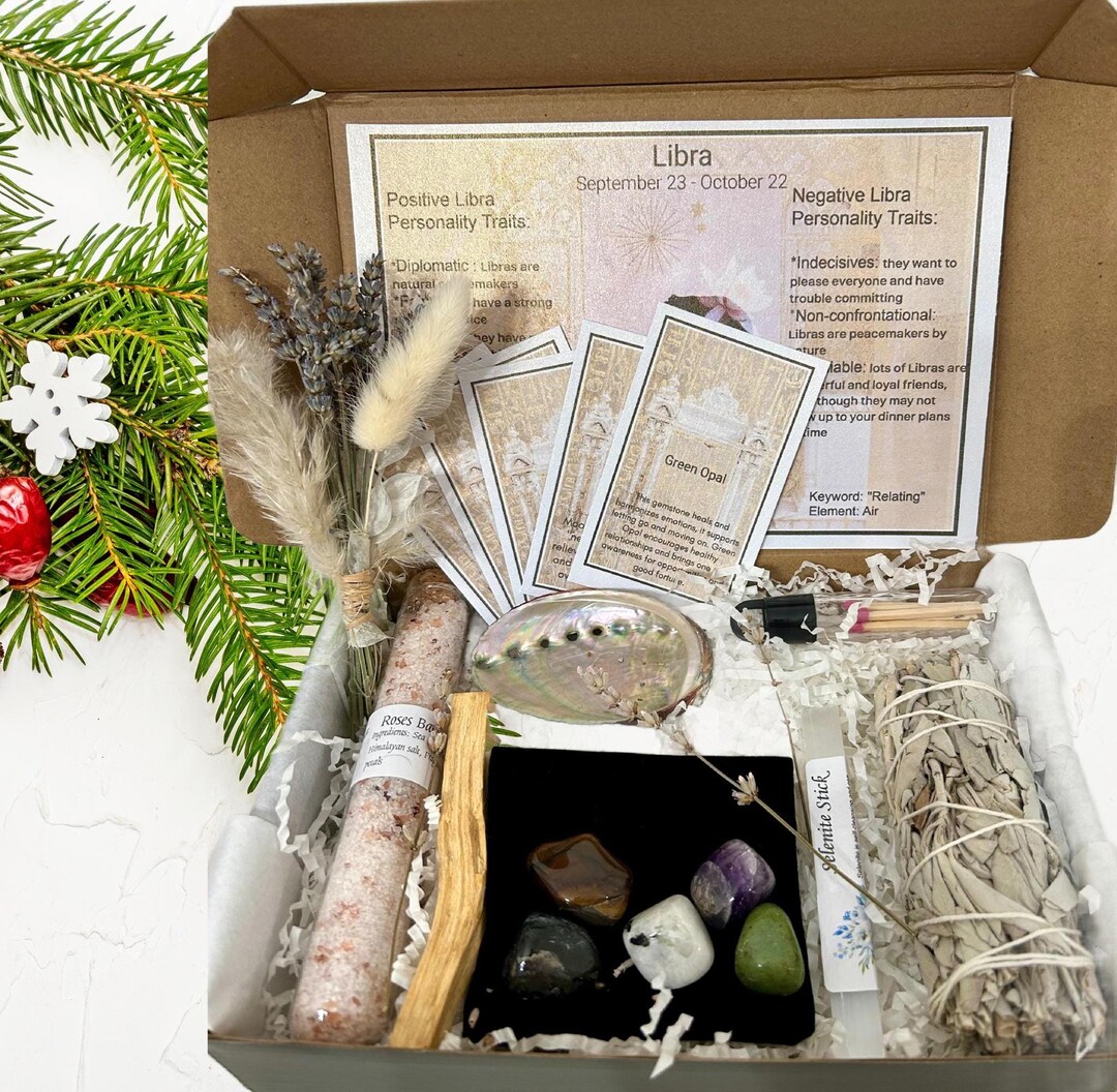 Libra Crystals Gift Box for Christmas/personalized Birthday Present ...