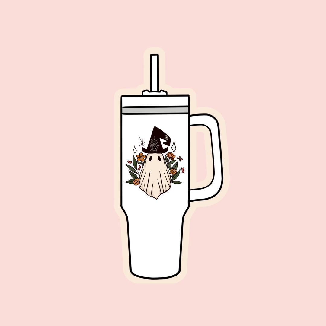 Boho Ghost Sticker, Halloween Sticker, Fall Sticker - Etsy