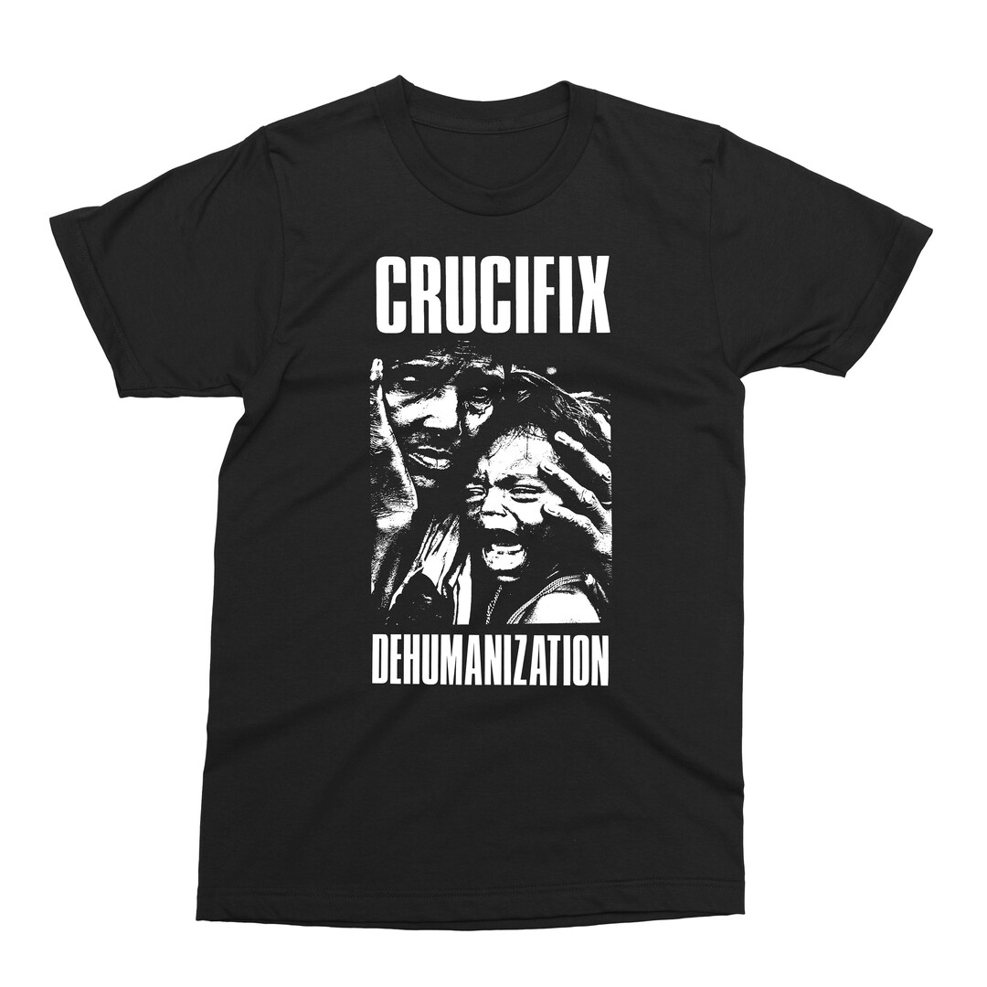 CRUCIFIX - 'dehumanization' 2 Sided Shirt, Punk, Peace, Anarcho Punk ...