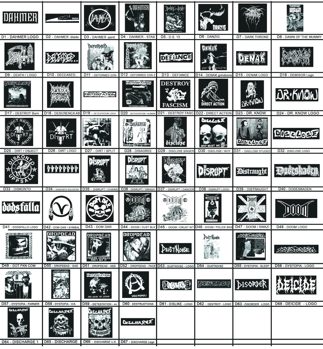 D - Punk Patches - Grindcore, Thrash, Crust, Anarcho, Metal, Vegan, D ...