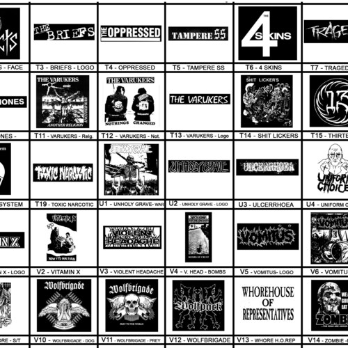 E K Punk Patches Grindcore Thrash Crust Anarcho - Etsy