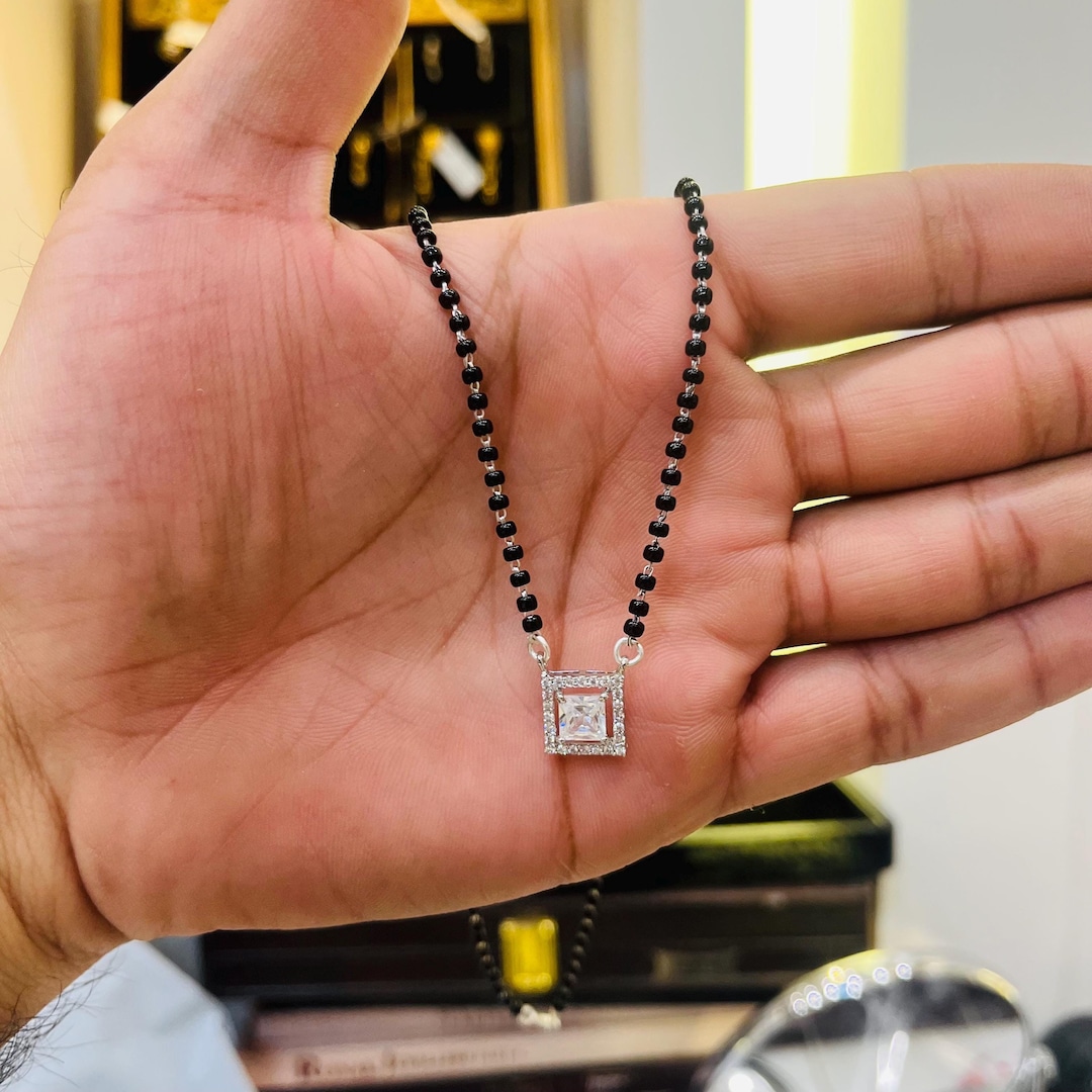 Authentic 925 Silver Mangalsutra Crafted by Professional Karigar - Etsy