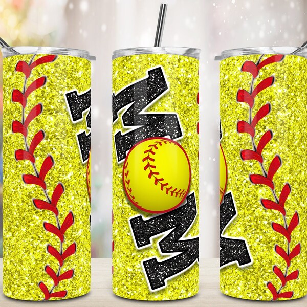 Glitter Softball - Etsy