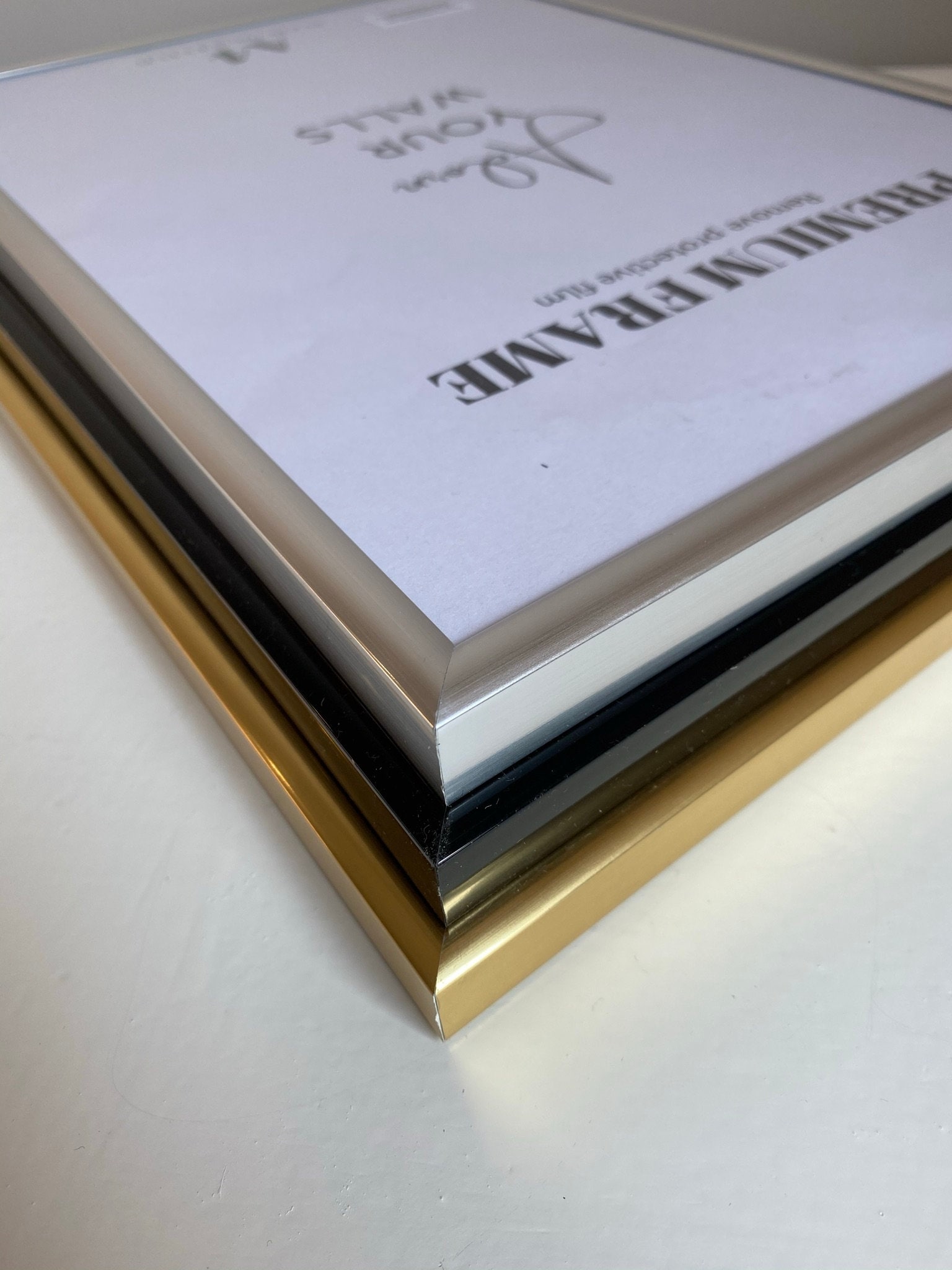 Slim Silver Poster Picture Frame A4/A3/A2 size Contemporary | Etsy