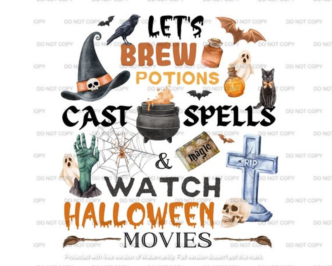 Let's Brew Potions Cast Spells and Watch Halloween Movies, Bre Potions ...