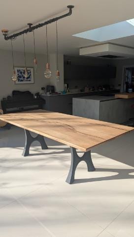 Luxury Bespoke Dining Table. Walnut, Oak, Elm, Monkey Pod (14-16 Seater ...