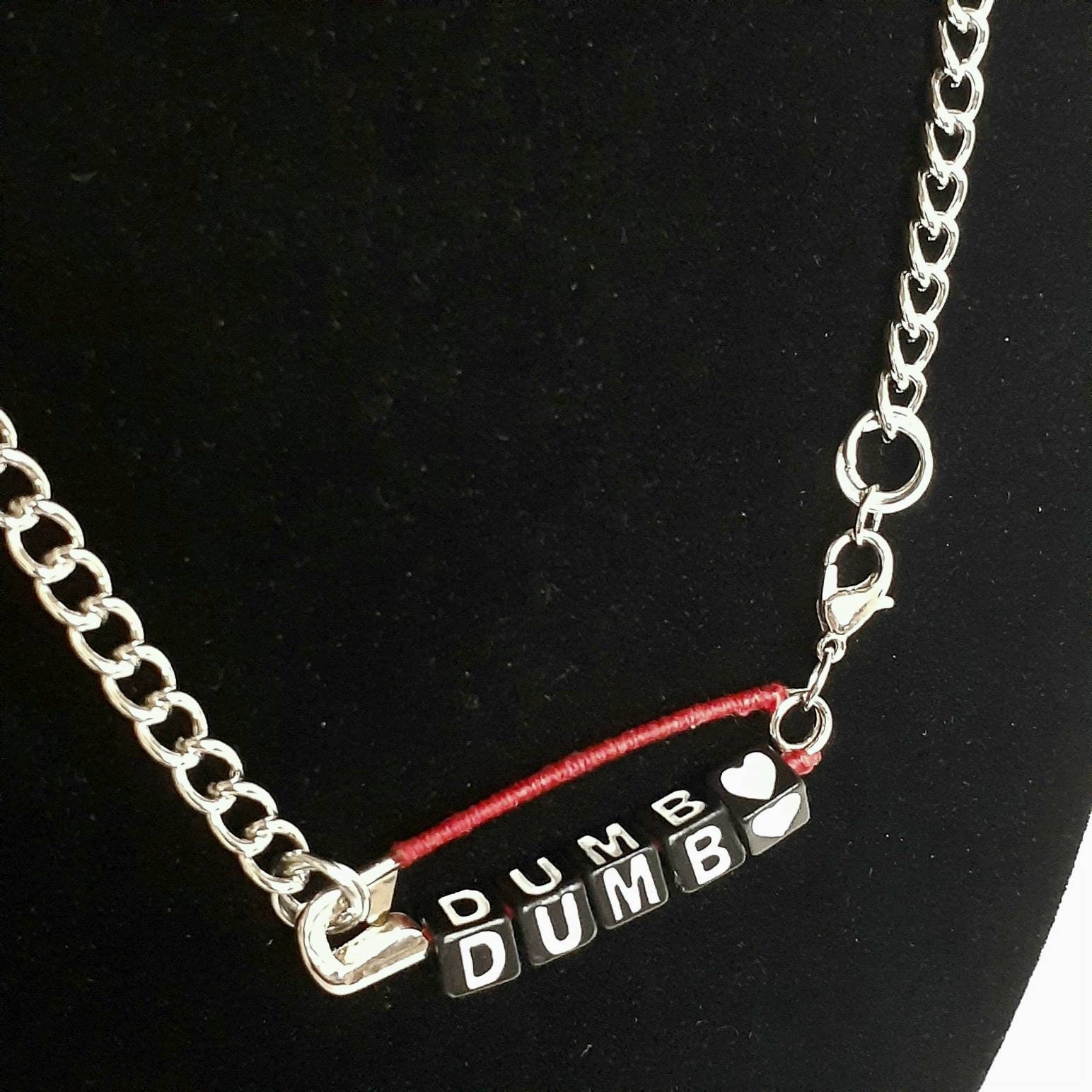 Safety Pin Letter Chain Necklace - Etsy