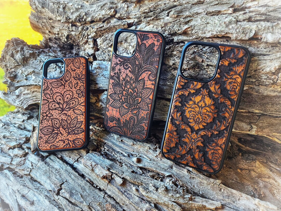 Wood Phone Case Lace Phone Case Damask Phone Case for Samsung Galaxy ...
