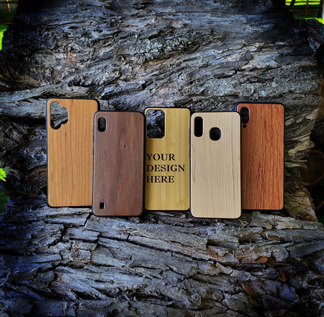 Custom Phone Case Logo Wood Phone Case Samsung Galaxy A01 A02 A10 A11 ...