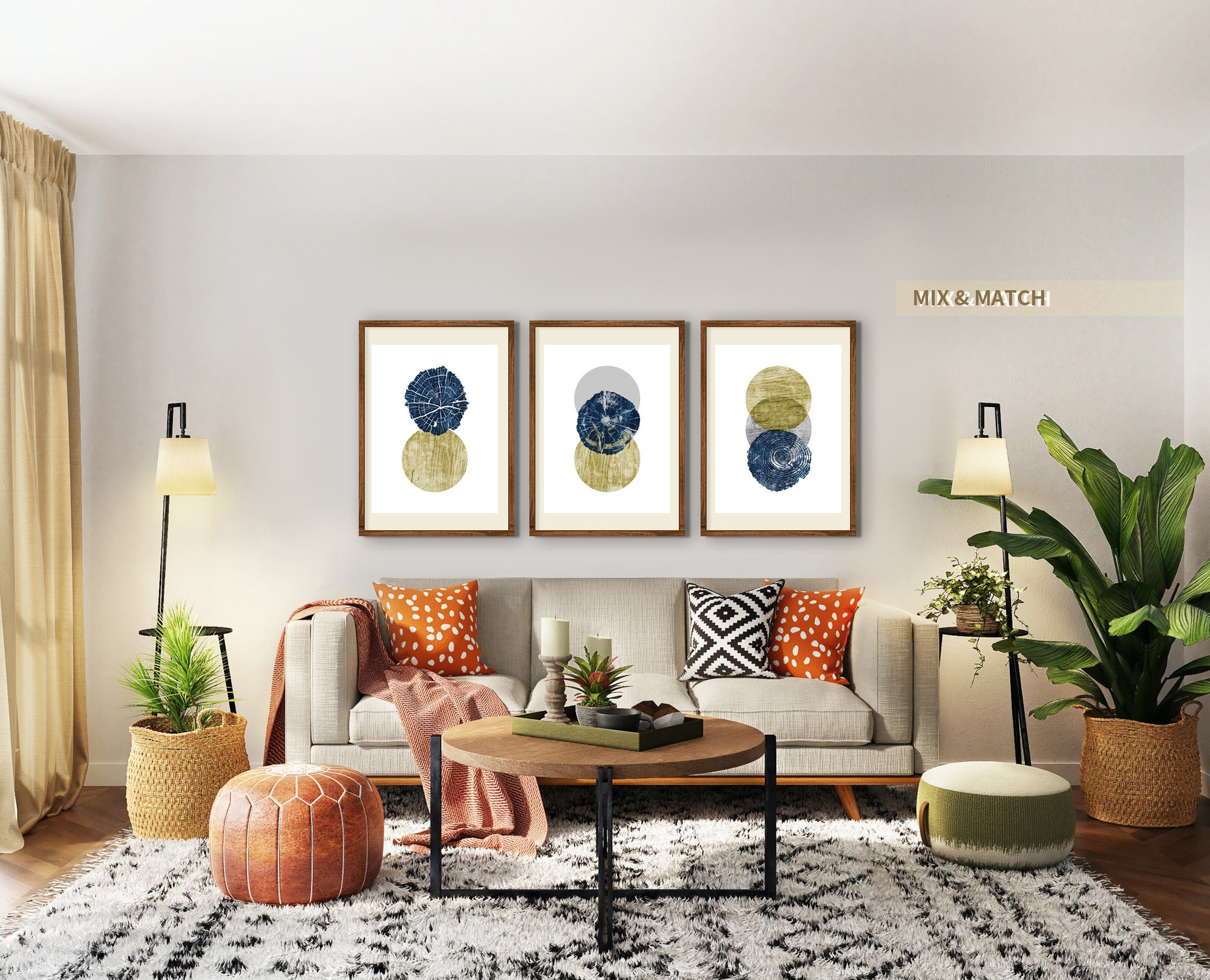 Tree Ring Art Print, Tree Ring Print, Log Print,tree Print, Printable ...