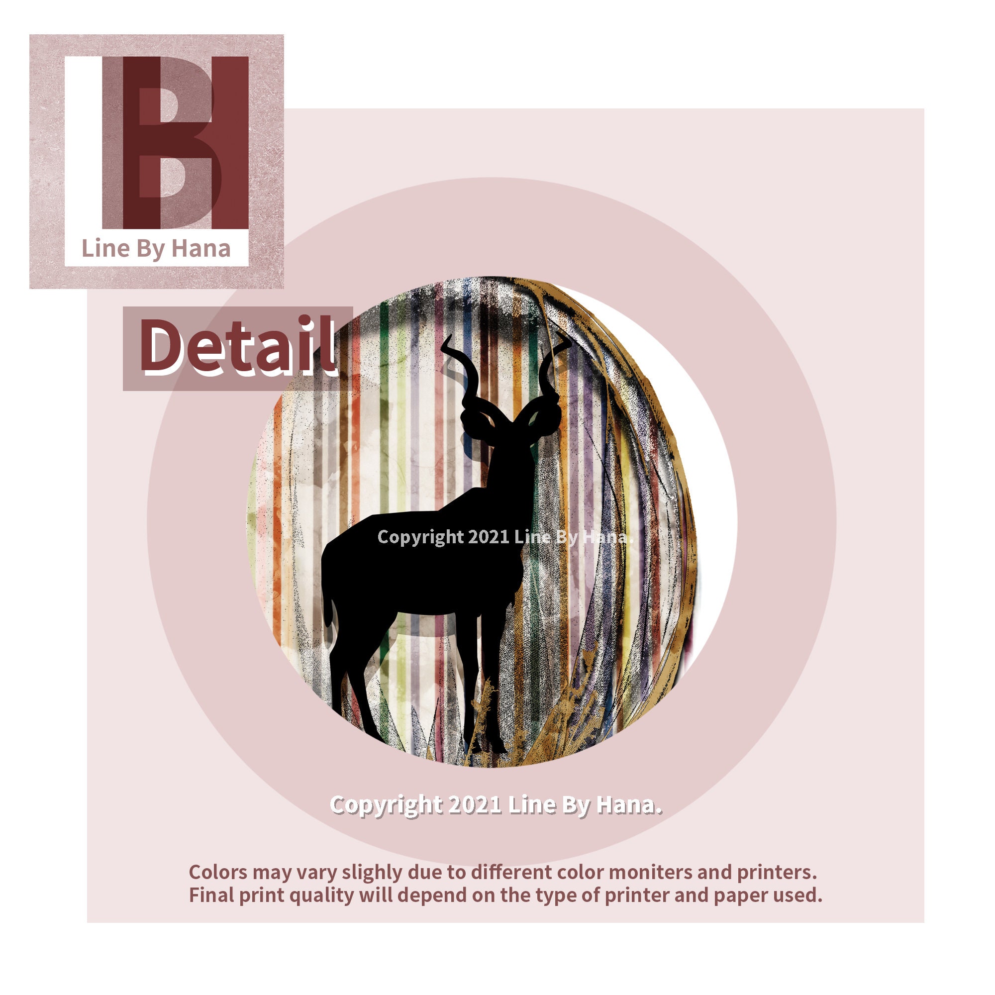 Kudu Art Print, Kudu Printable, Nursery Wall Art, Digital Download ...