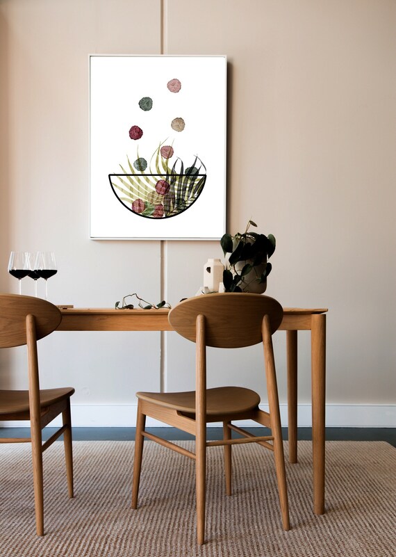 Raspberry Art Print Raspberry Art Berries Print Botanical | Etsy