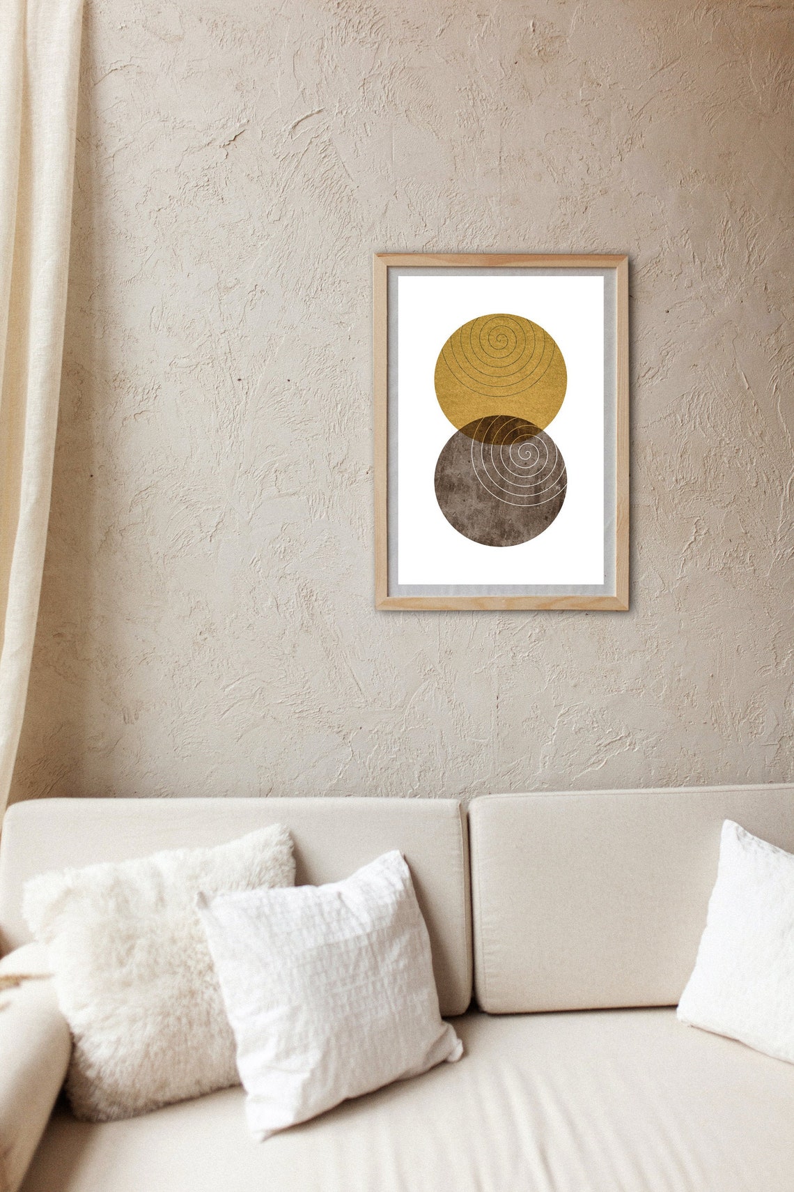 Boho Wall Art Minimalist Boho Print Abstract Gallery Art - Etsy