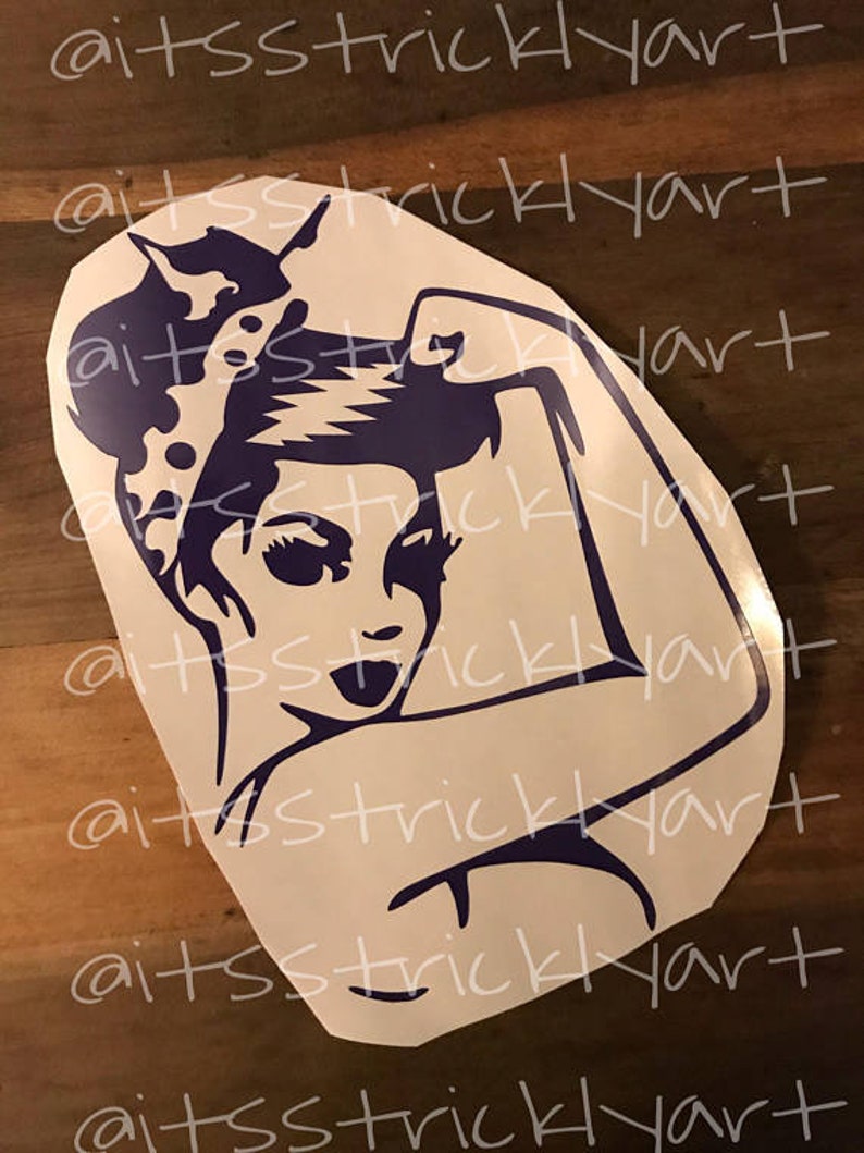 2 Pack Rosie the Riveter Decal - Etsy