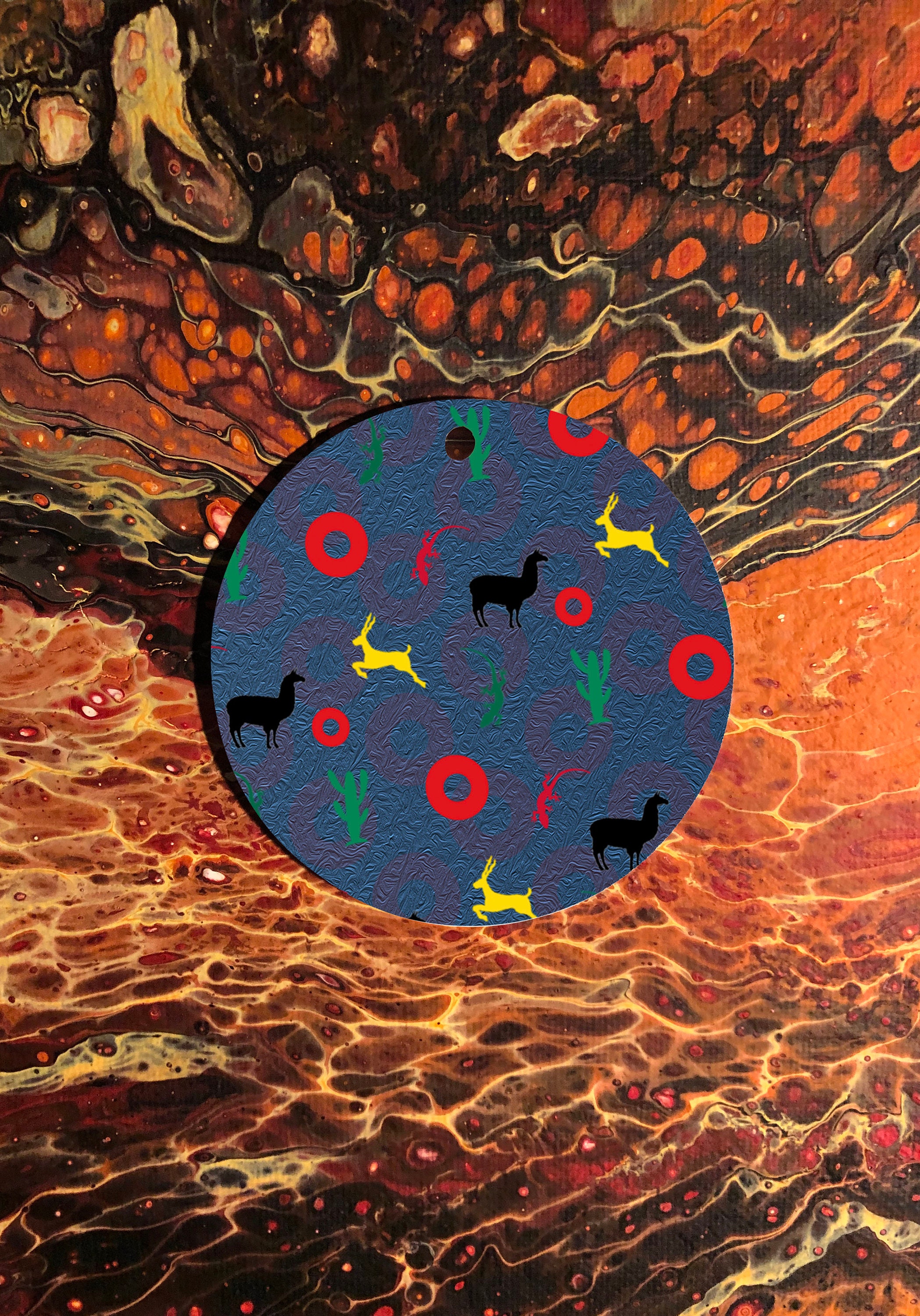 Phish Inspired Ornament With Antelope Llama Lizard Donuts - Etsy