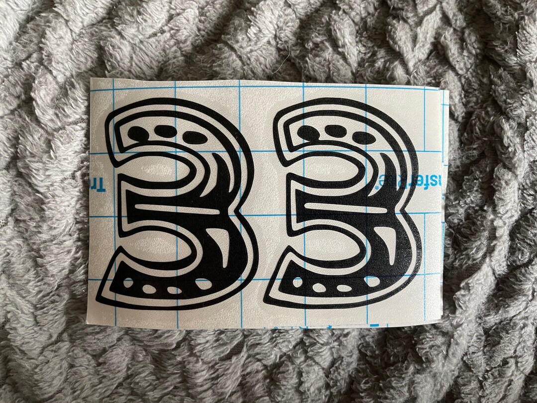 2-pack BMFS Inspired 33 Decal - Etsy