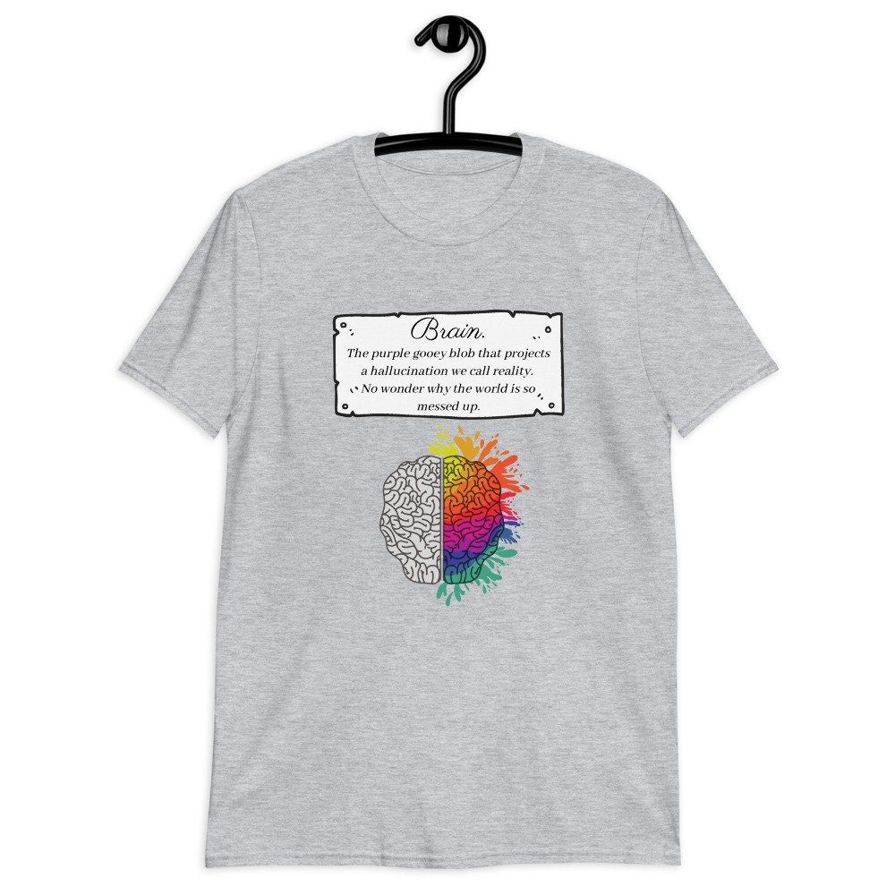 Human Brain T-shirt Funny Brain Definition Minimalist Graphic Tee ...