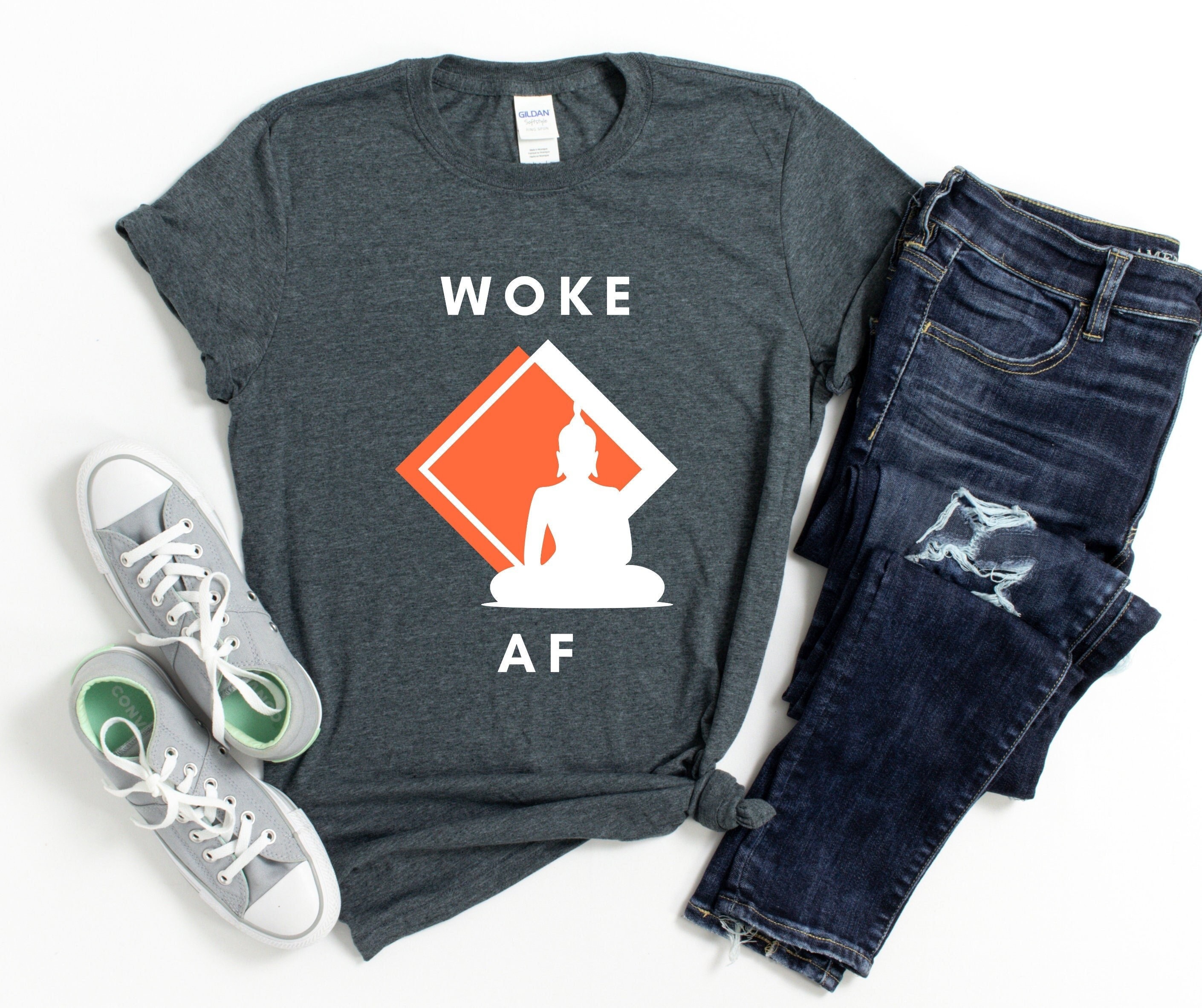 Woke AF Unisex T-shirt, Woke Shirt,woke Tshirt,spiritual Shirt ...