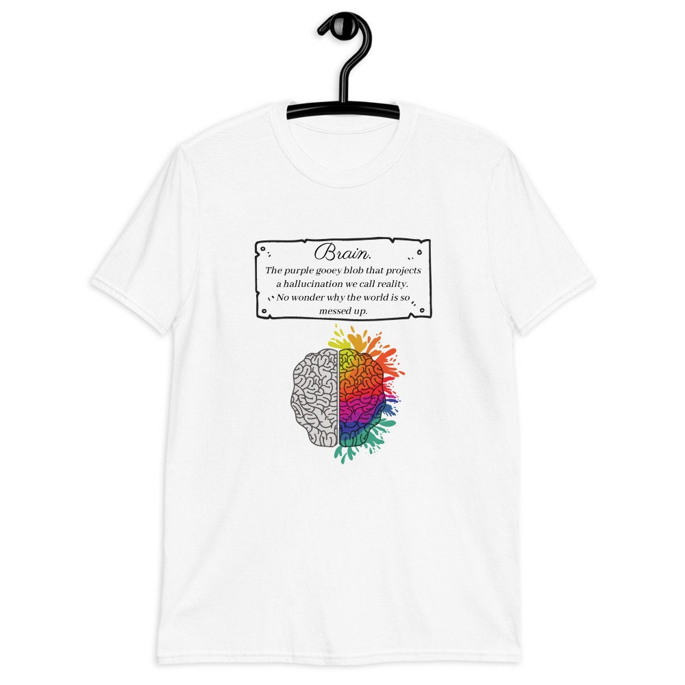 Human Brain T-shirt Funny Brain Definition Minimalist Graphic Tee ...