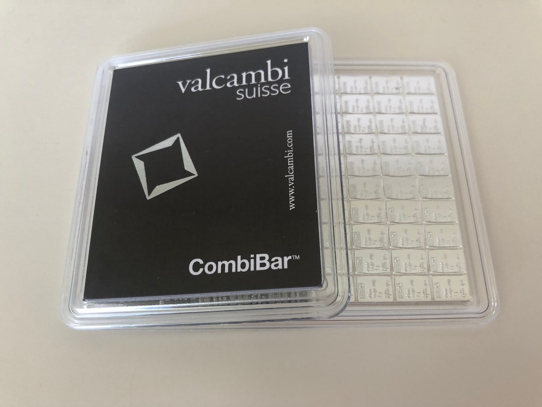 100-grams VALCAMBI SILVER COMBIBAR Swiss Bullion 999 Fine - Investor and Prepper Fractional ...