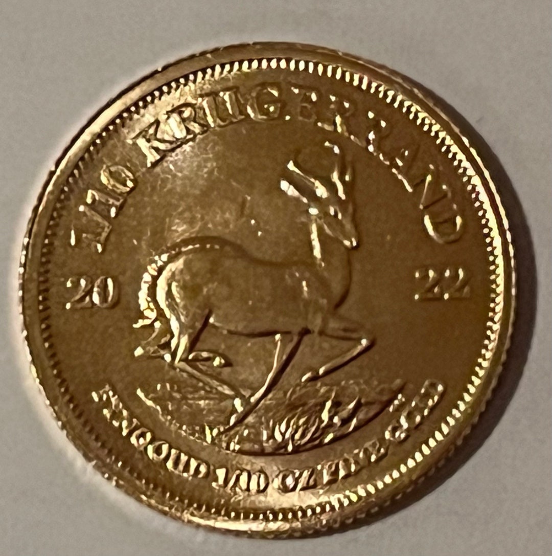 1/10 Oz Gold 2022 Krugerrand 91.67% Fine Gold Gold - Etsy Australia