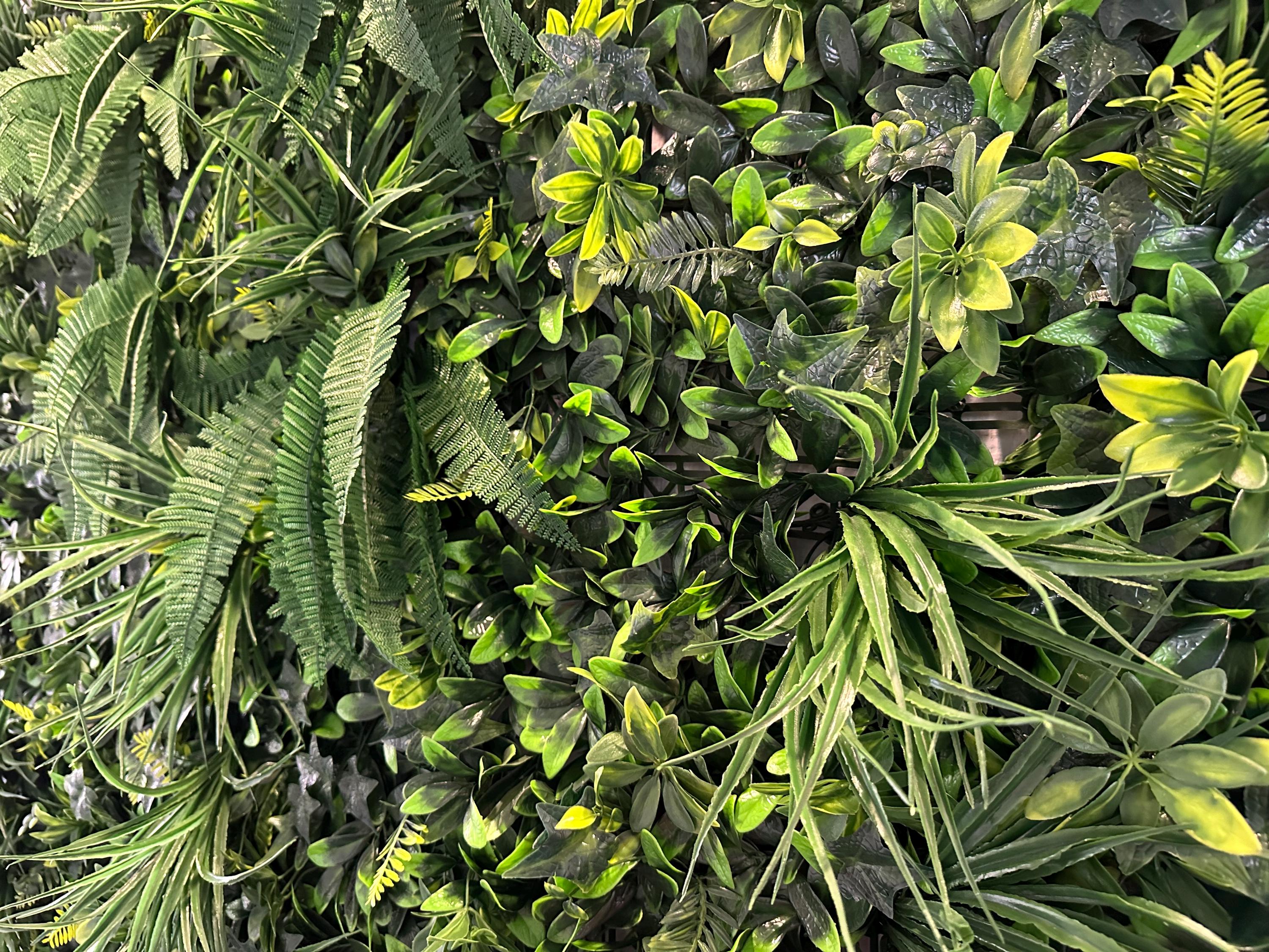 Pflanzenwand je Matte 100x100 cm vertikaler Garten mit künstlichen ...