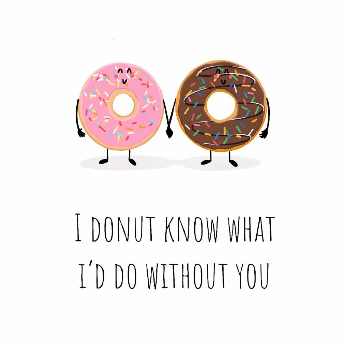 I Donut Know What Id Do Without You Pun Message Miss You - Etsy Italia