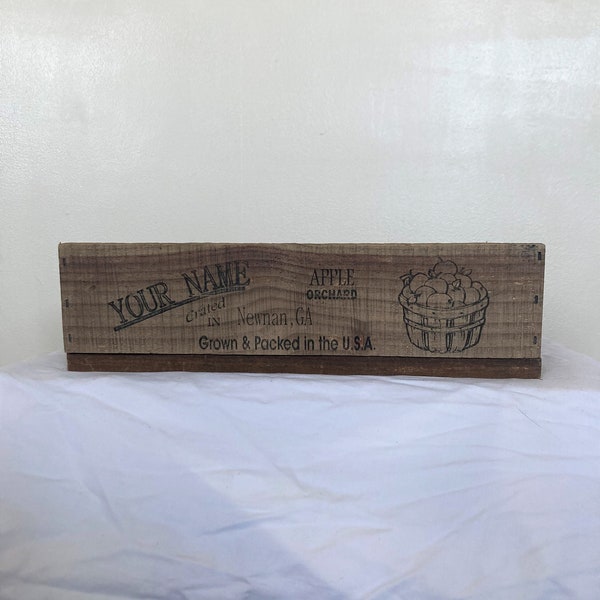 Apple Crate - Etsy