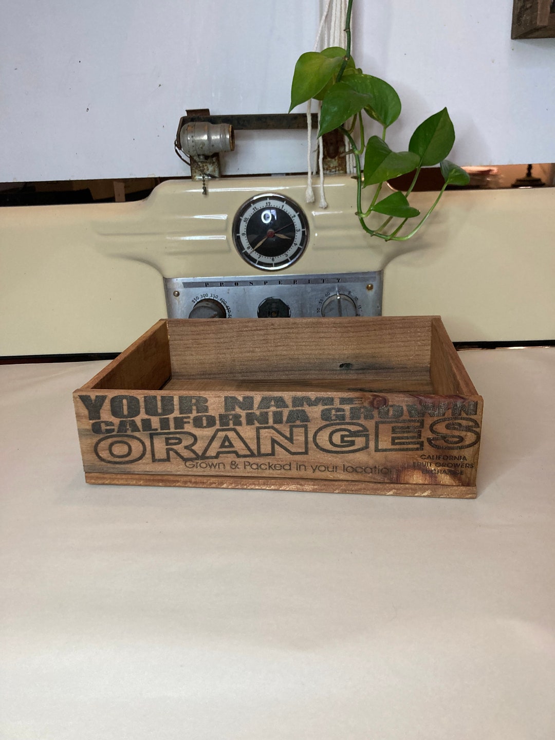 Personalized Oranges Crate, Vintage Inspired, Citrus Box, Laser ...