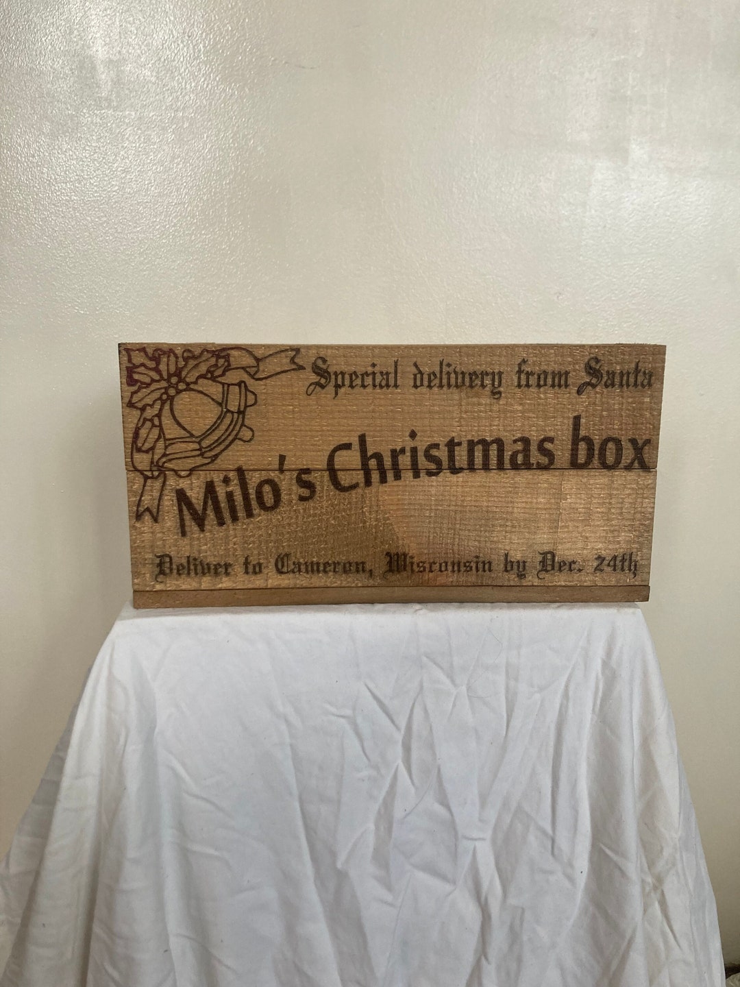 Christmas Box, Kids Christmas Box, Personalized, Laser, Gift Box, Kids ...