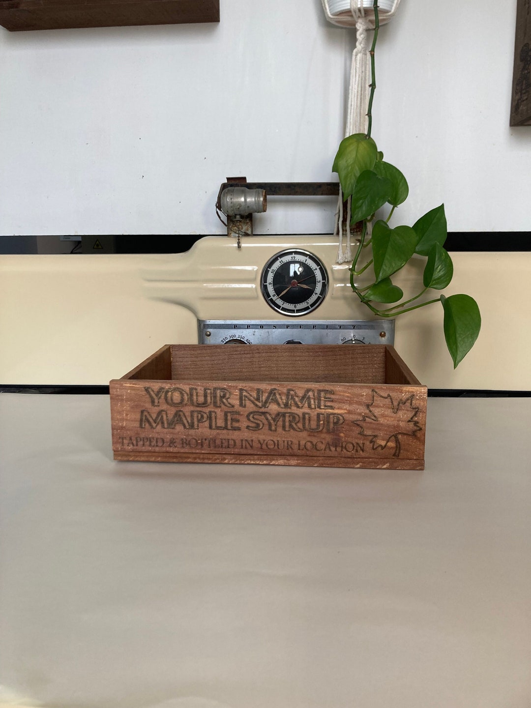 Maple Syrup Crate, Personalized, Laser Engraved Wood, Custom, Maple ...