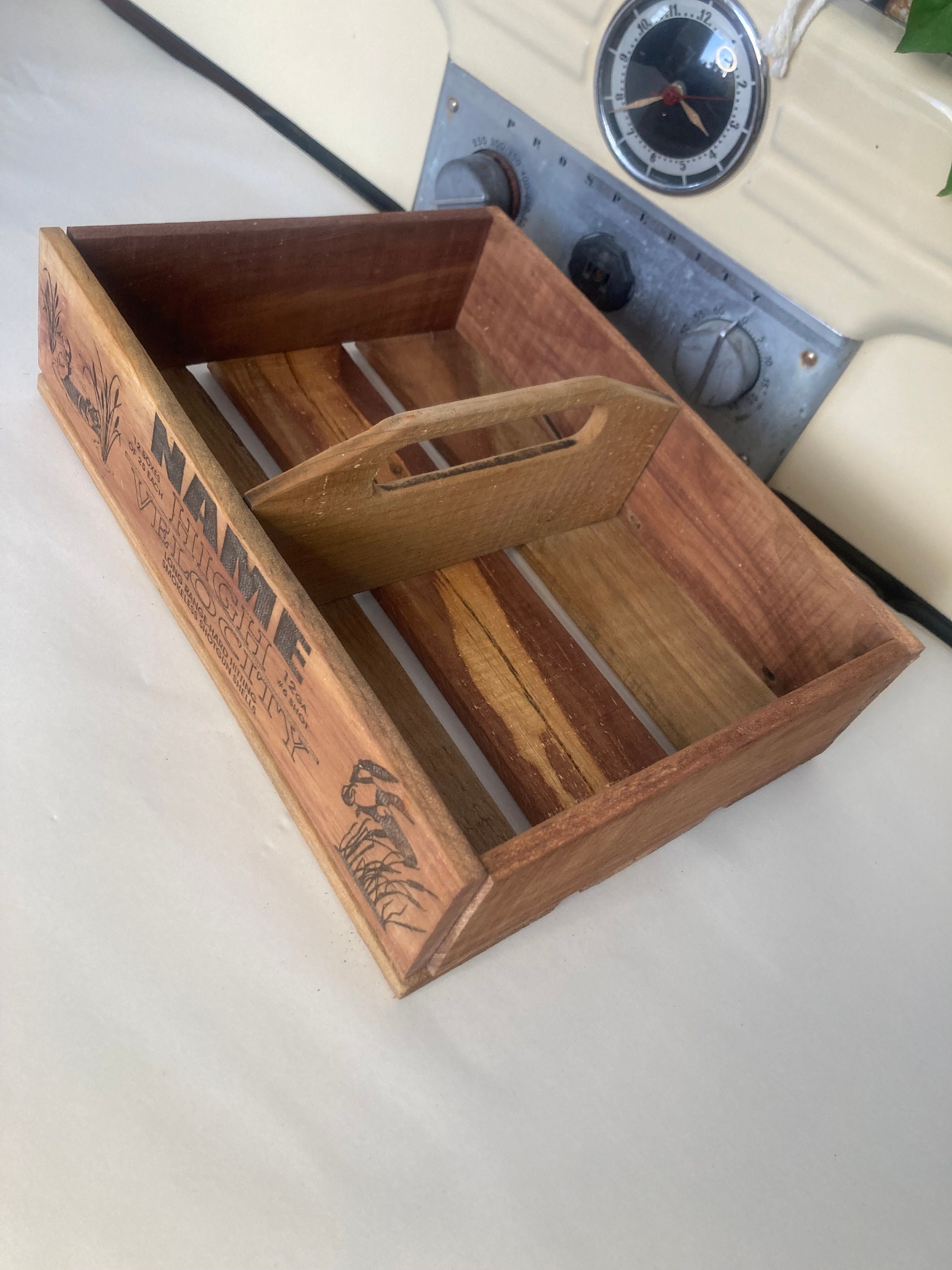 Shotgun Shells Crate, Personalized Crate, Hunting Box, Engraved Wood ...