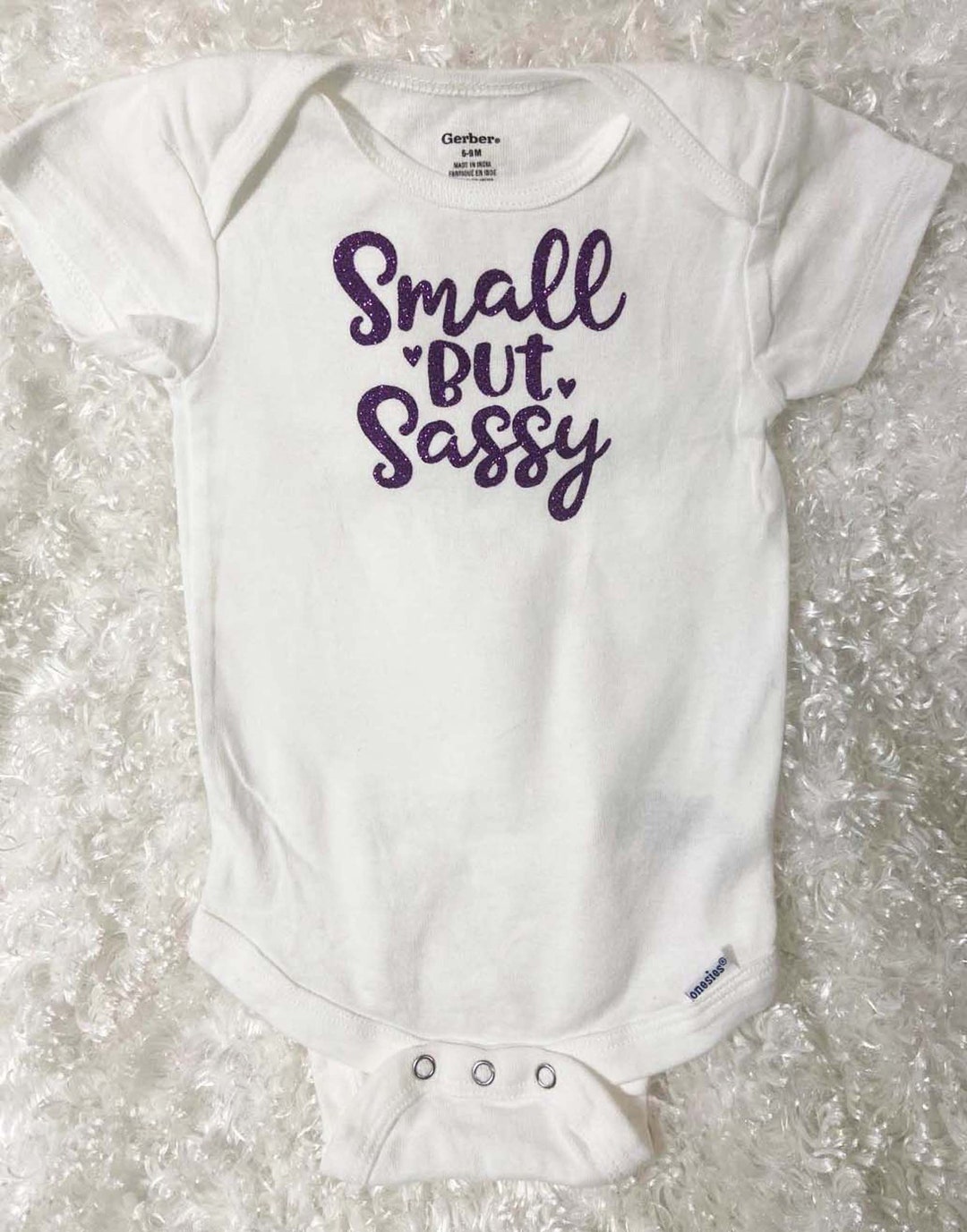 Pequeño pero sassy Onesie Baby Girl Onesie Baby Girl - Etsy España