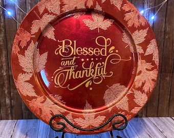 Fall Charger Plate - Etsy