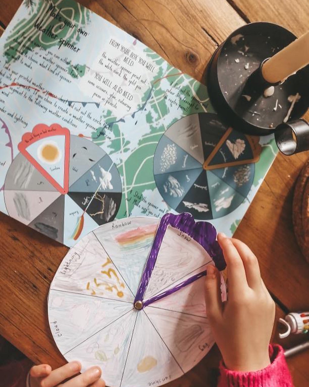 Weather Wheel Printable, Weather Unit Study, Waldorf Homeschool ...