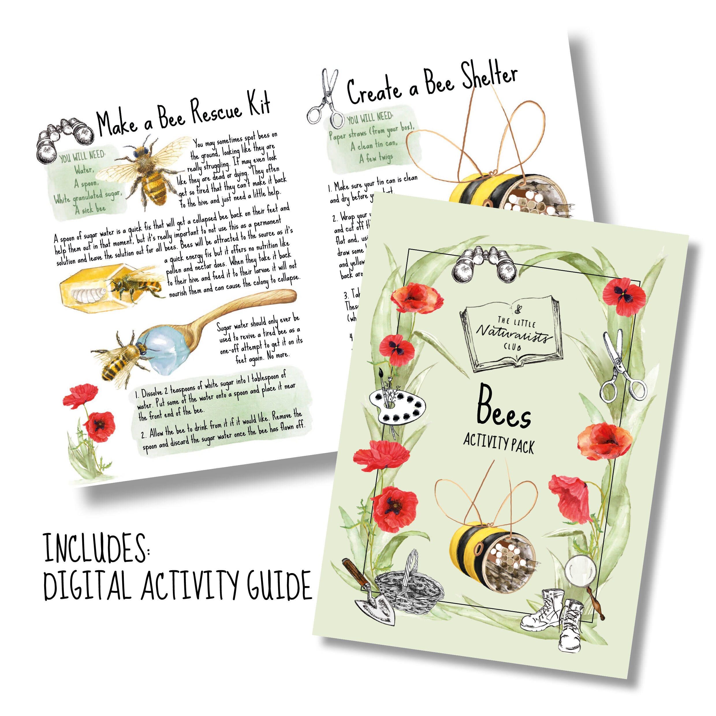 Complete Bee Unit Study, Spring Learning Pack, Bee Life Cycle, Bee ...